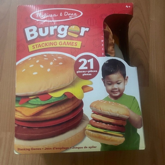 Melissa & Doug | Toys | New Melissa Doug Burger Matching Catching And ...